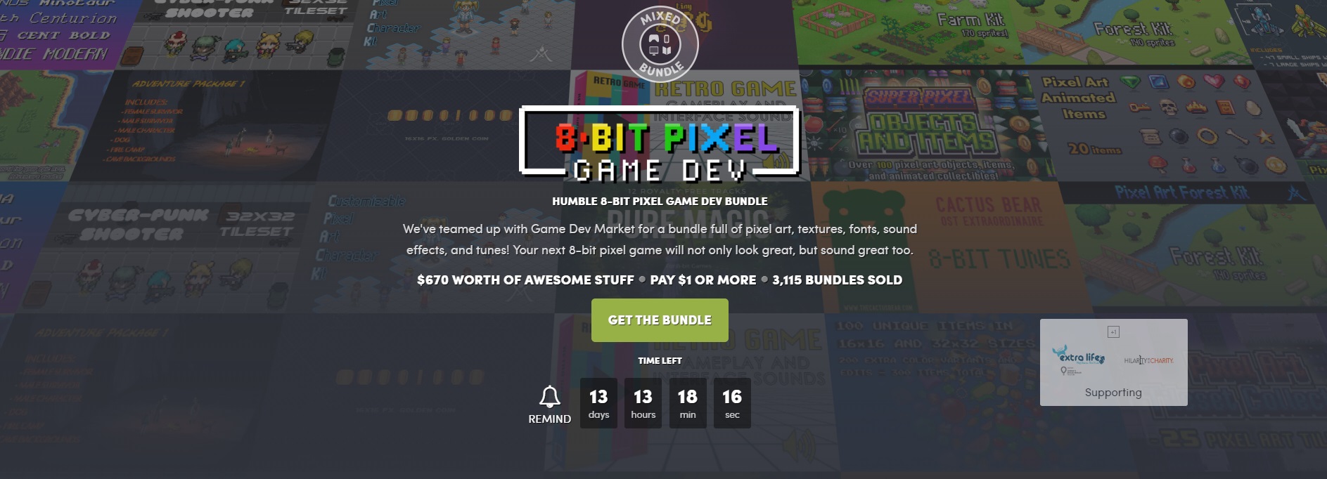HUMBLE 8-BIT PIXEL GAME DEV BUNDLE ile kendi oyununuzu geliştirin HUMBLE 8-BIT PIXEL GAME DEV BUNDLE ile kendi oyununuzu geliştirin
